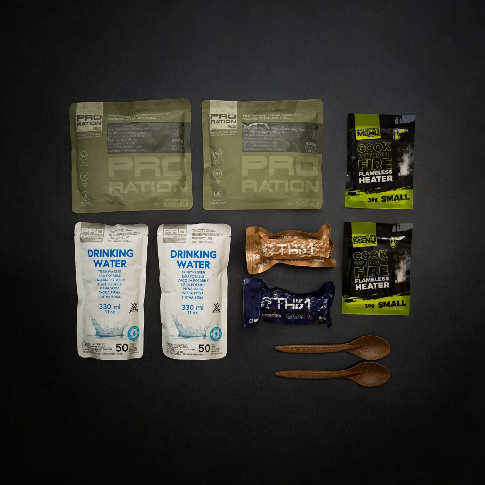 Survival Pack Menu II PRO-RATION - Adventure Menu — SERMILITAR